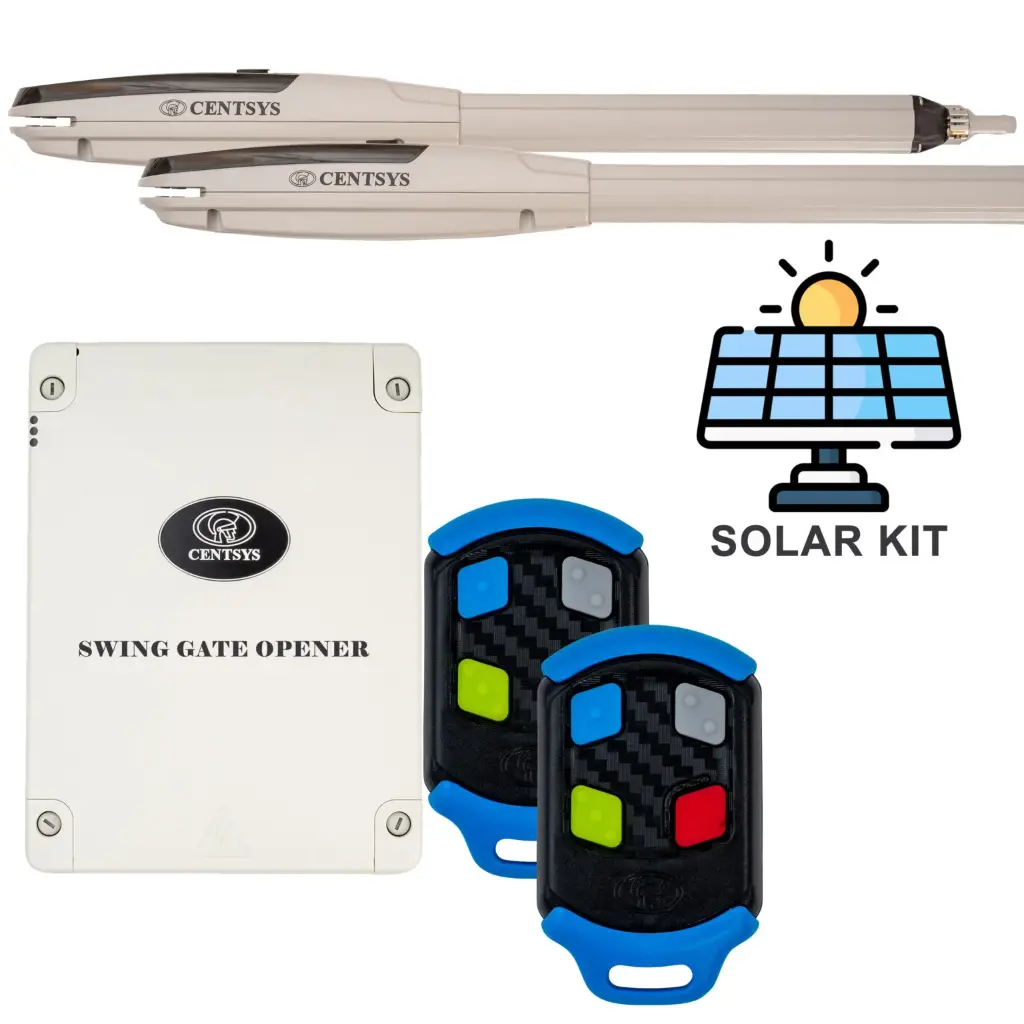 Vantage 400 Double Swing Solar 60W | Fence World Pty Ltd